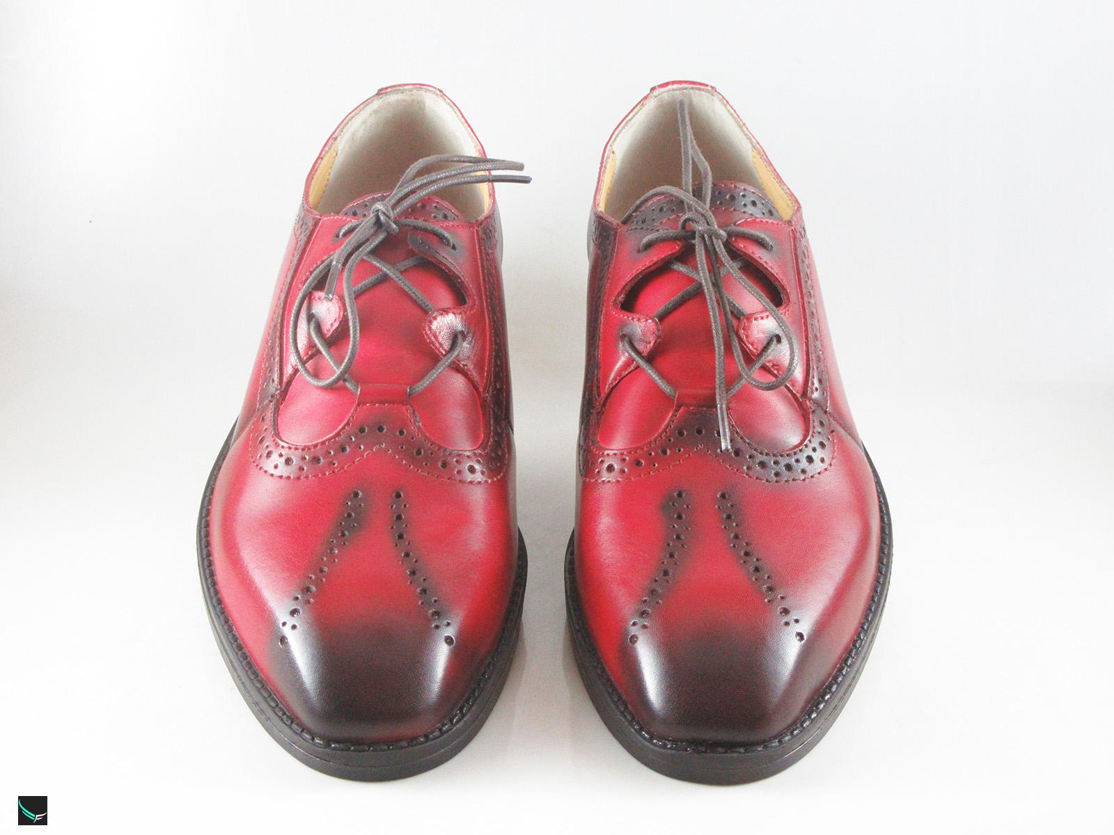 Red Antique Patina Finish Premium Business Formal - 5061 - Leather ...